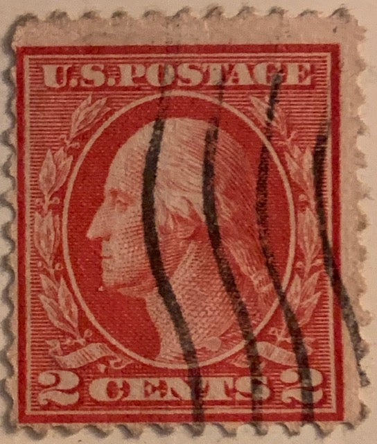2 Cent Washington U.S. Postage "Red" Used Stamp – Oblivion Fine Art